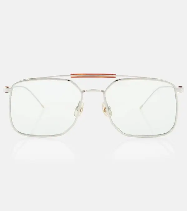 Brunello Cucinelli Sartorial Square Sunglasses - Silver
