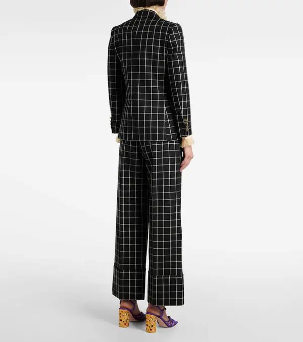 Valentino Garavani Checked Wool Jacket