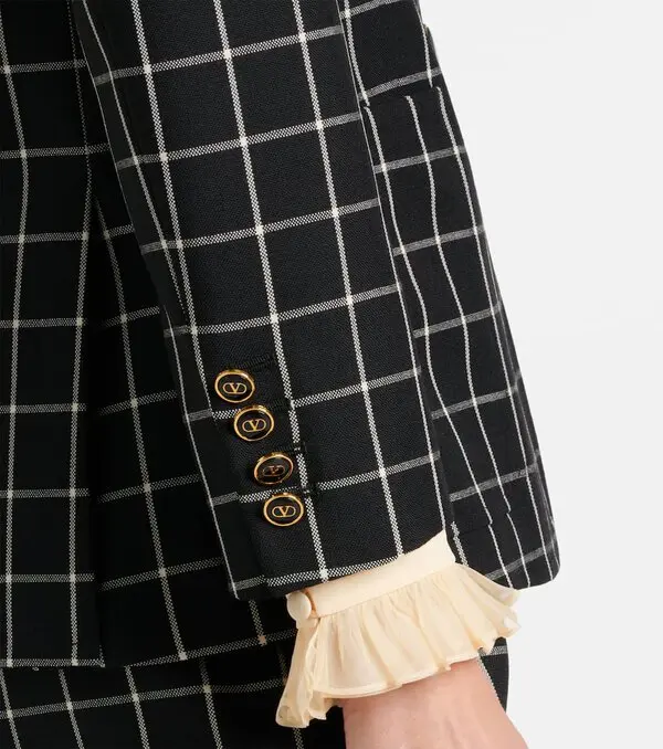 Valentino Garavani Checked Wool Jacket