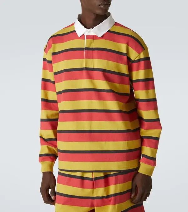 BODE Rec Striped Cotton Polo Shirt - Multicoloured