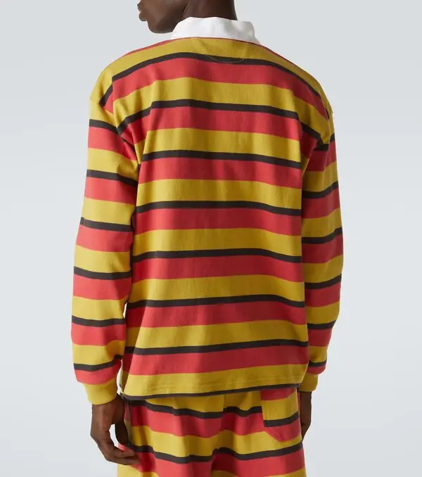 BODE Rec Striped Cotton Polo Shirt - Multicoloured