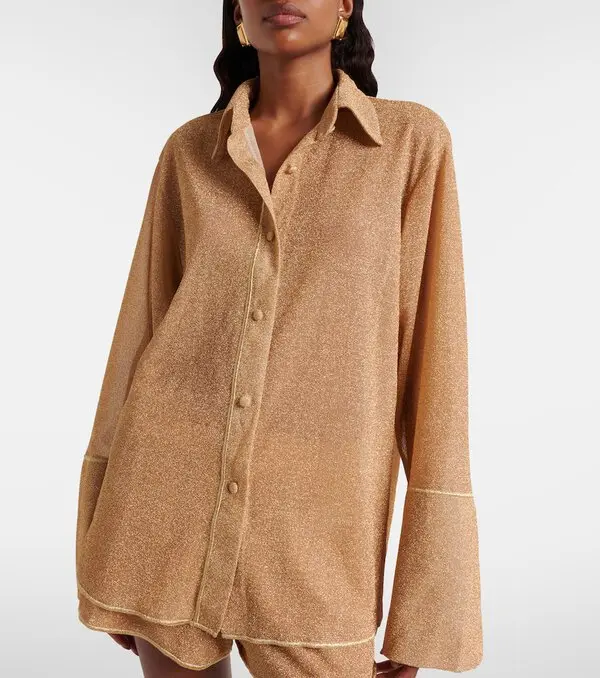 Oseree Lumière Lamé Shirt