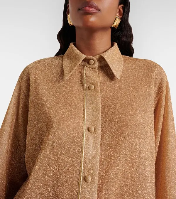 Oseree Lumière Lamé Shirt