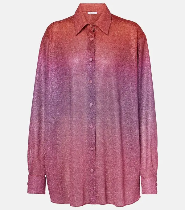 Oseree Lumière Lamé Shirt - Multicoloured