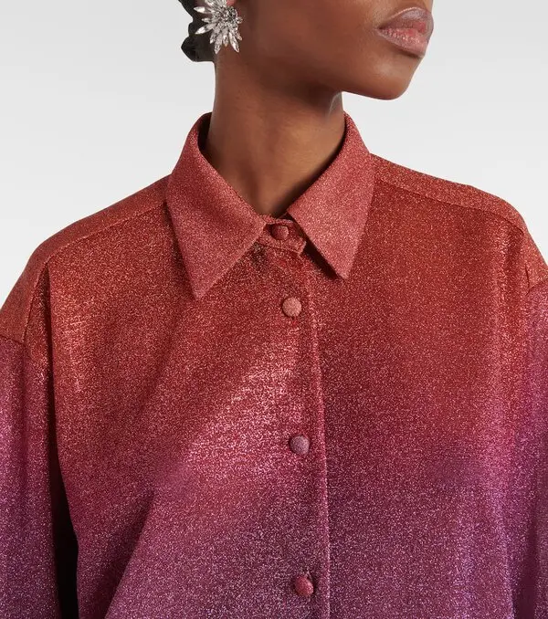Oseree Lumière Lamé Shirt - Multicoloured