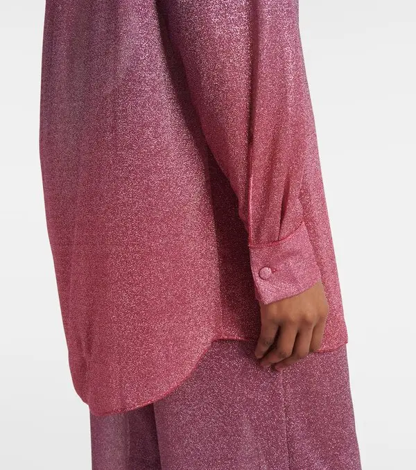 Oseree Lumière Lamé Shirt - Multicoloured