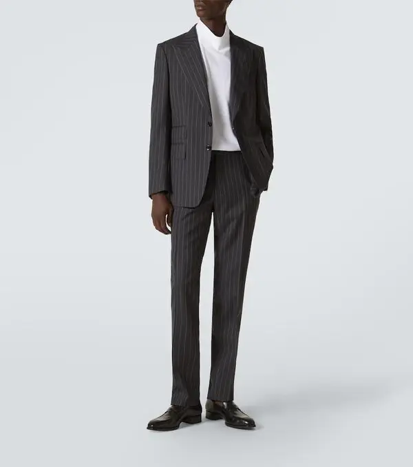 TOM FORD Pinstripe Wool And Mohair Suit