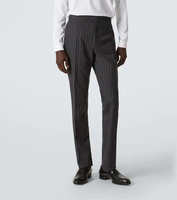 TOM FORD Pinstripe Wool And Mohair Suit