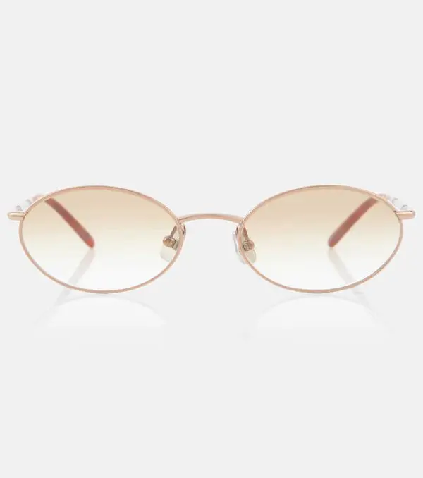 Brunello Cucinelli Round Frame Sunglasses - Gold