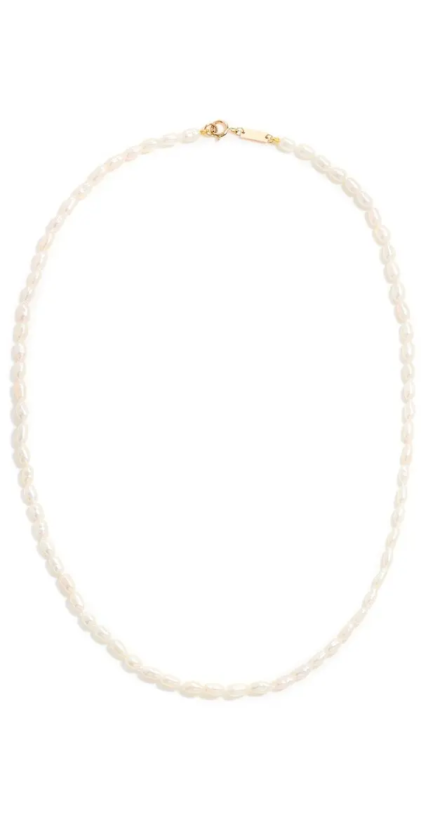 Adina Reyter 14k Seed Pearl Necklace - Yellow