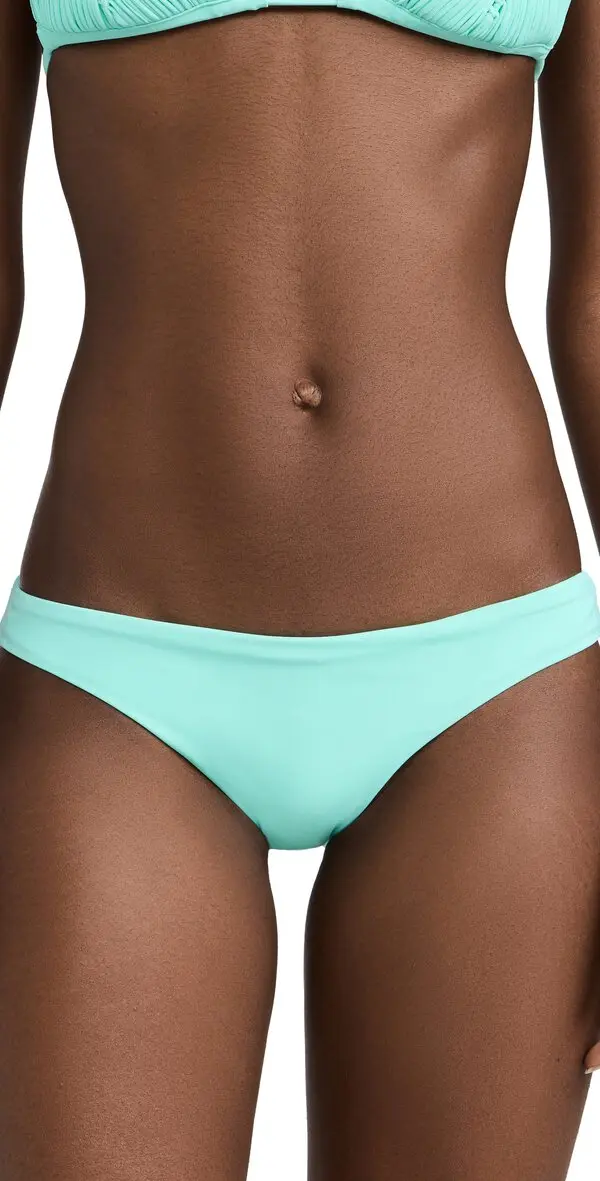 PQ Basic Ruched Bikini Bottom - Seafoam