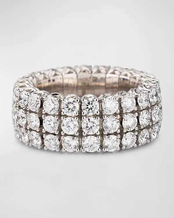 PICCHIOTTI 18k White Gold Xpandable Diamond Ring - Diamonds
