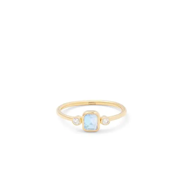ASPINAL OF LONDON Rose Quartz Gemstone Ring In Sterling Silver 925 - Multi-colour