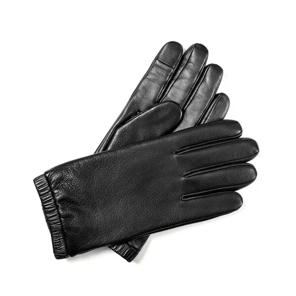 ASPINAL OF LONDON Weekend Nappa Leather Gloves - Black