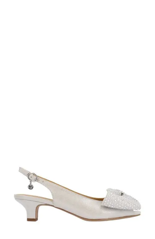 J. Reneé Lirain Slingback Sandal - Silver