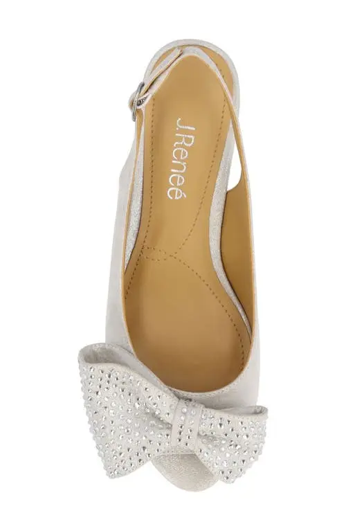 J. Reneé Lirain Slingback Sandal - Silver
