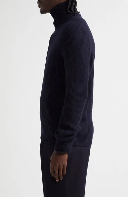 Thom Sweeney Fisherman Cashmere Zip Cardigan