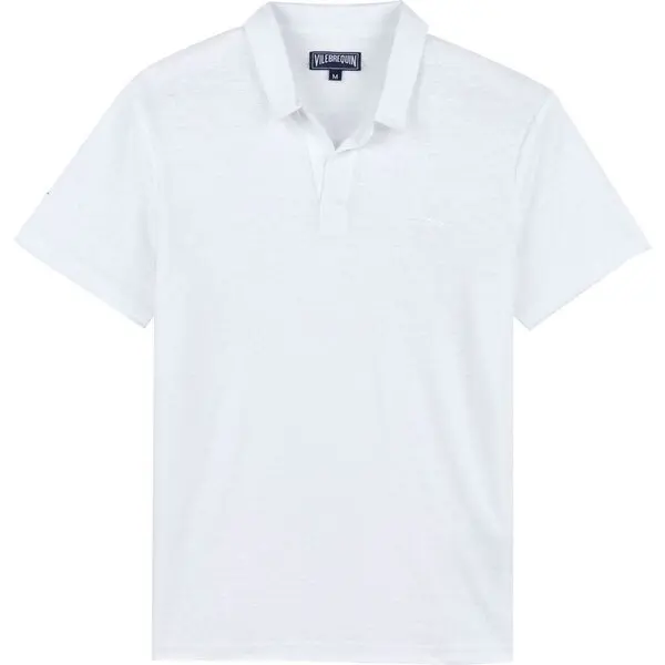 Vilebrequin Linen Jersey Polo - White