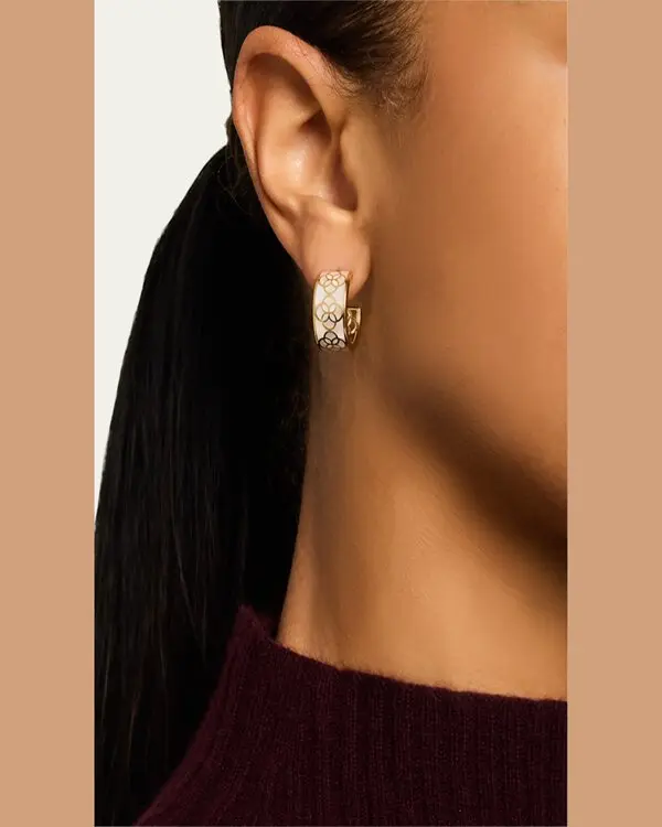 JAN LESLIE Petal Huggie Earrings