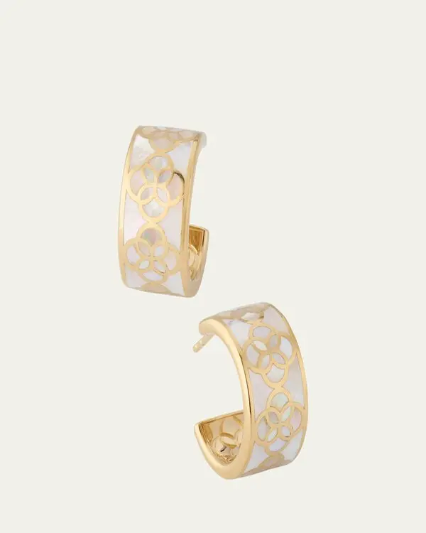 JAN LESLIE Petal Huggie Earrings