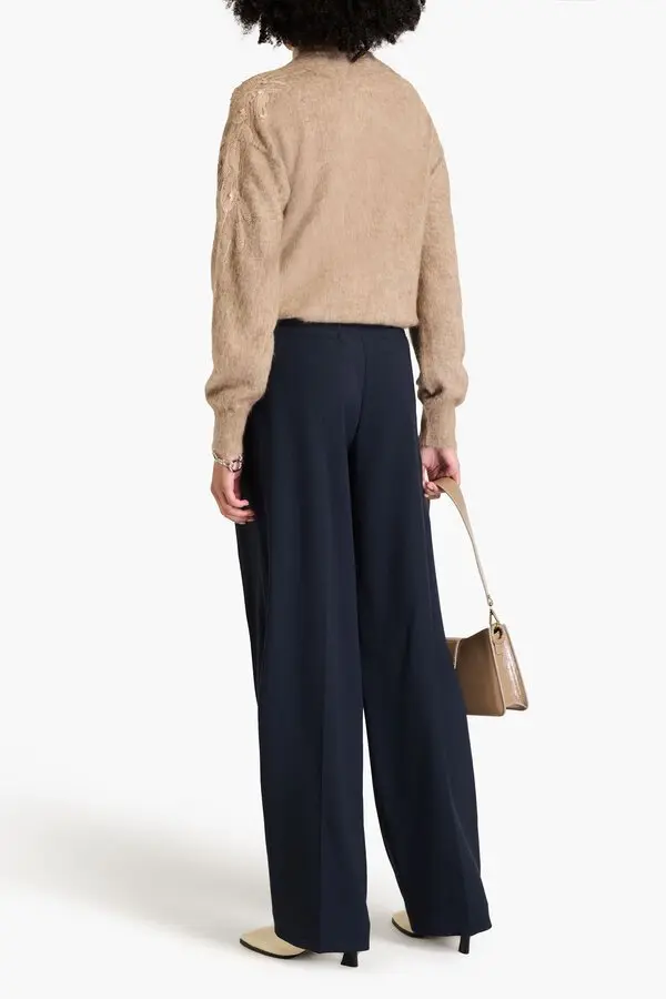 Brunello Cucinelli Sequin-embellished Turtleneck Sweater - Sand