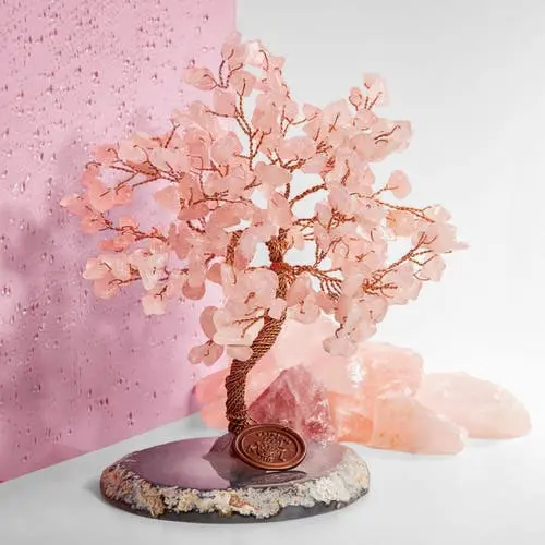 KARMA AND LUCK Love Harmonyrose Quartz Feng Shui Tree