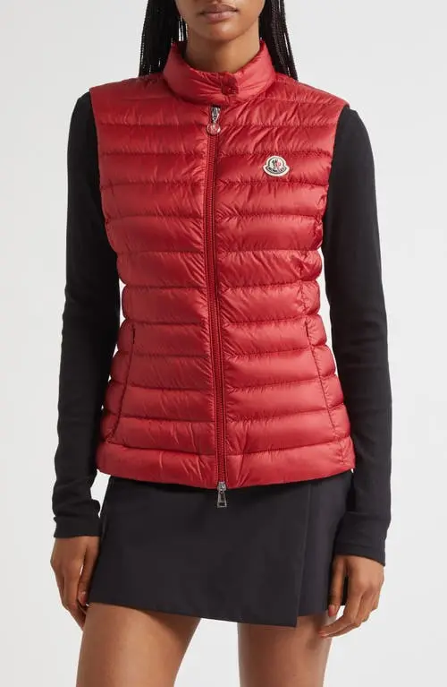Moncler Igens Down Puffer Vest - Red Auburn