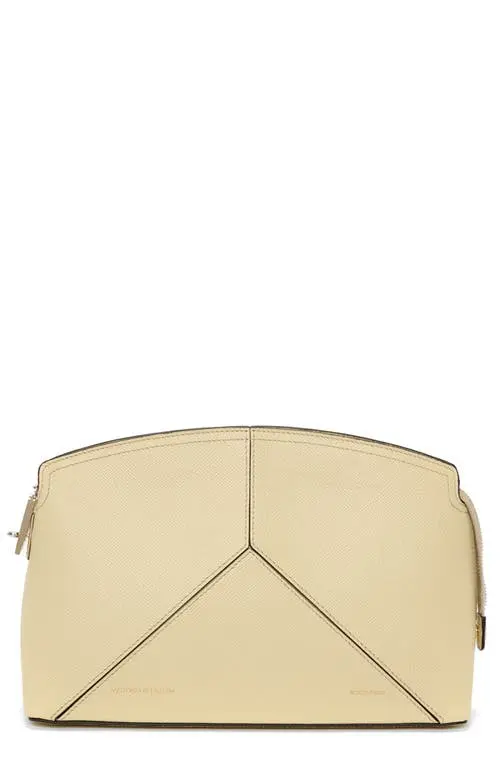 Victoria Beckham The Leather Clutch - Ivory