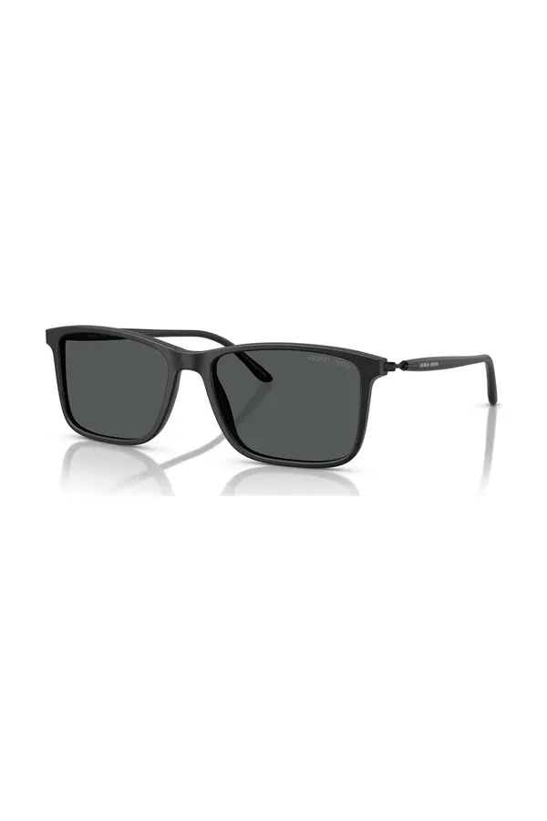 Giorgio Armani Ar8218 Rectangle Sunglasses - Black