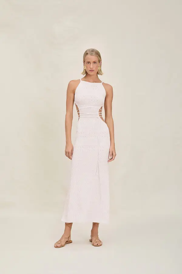 Devon Windsor Monroe Knit Maxi Dress - Neutral