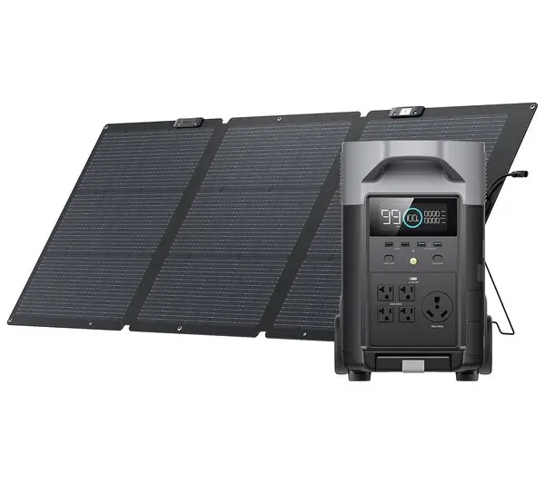 ECOFLOW Delta Pro 3600wh Portable Power Station W/ 160w Sp - One-color