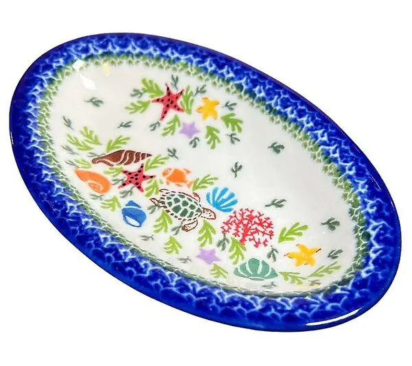 LIDIA'S POLISH POTTERY Small Milano Platter - One-color