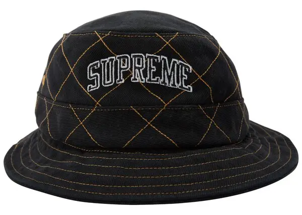 Supreme Diamond Stitch Crusher - Black