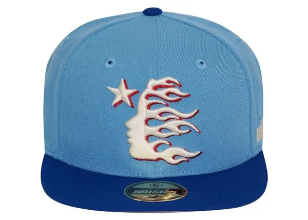 HELLSTAR Fitted Baseball Cap - Baby Blue