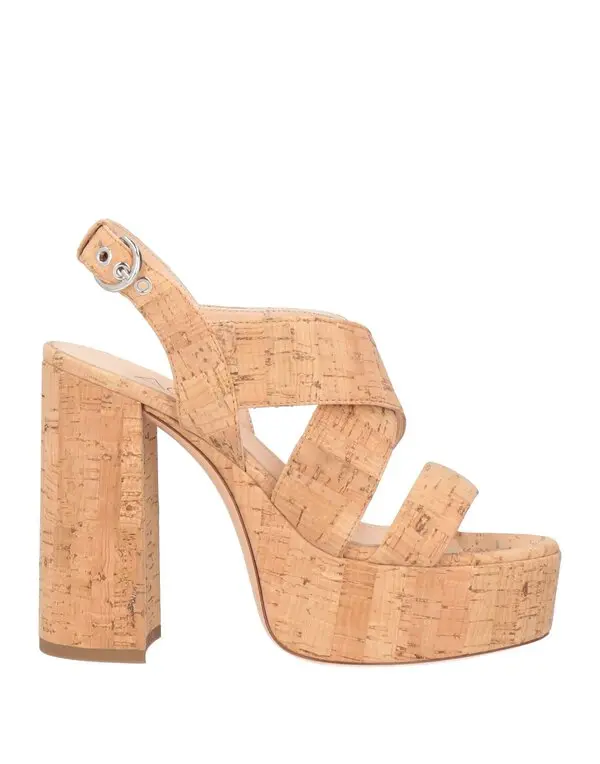 Agl Cork Slingback Sandals