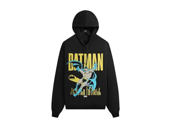 Kith X Batman Classic Vintage Nelson Hoodie - Black
