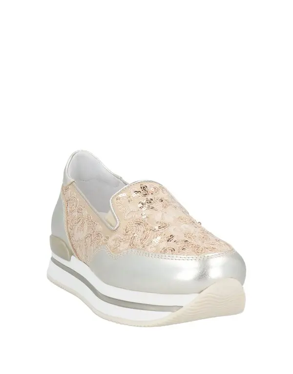 Hogan Leather And Textile Fiber Slip-on Sneakers