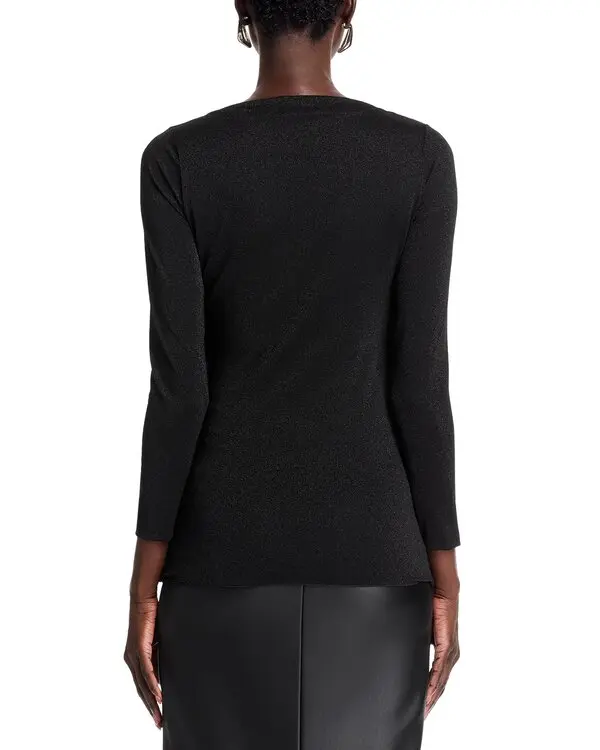 Chiara Boni La Petite Robe Draped Long Sleeve Top
