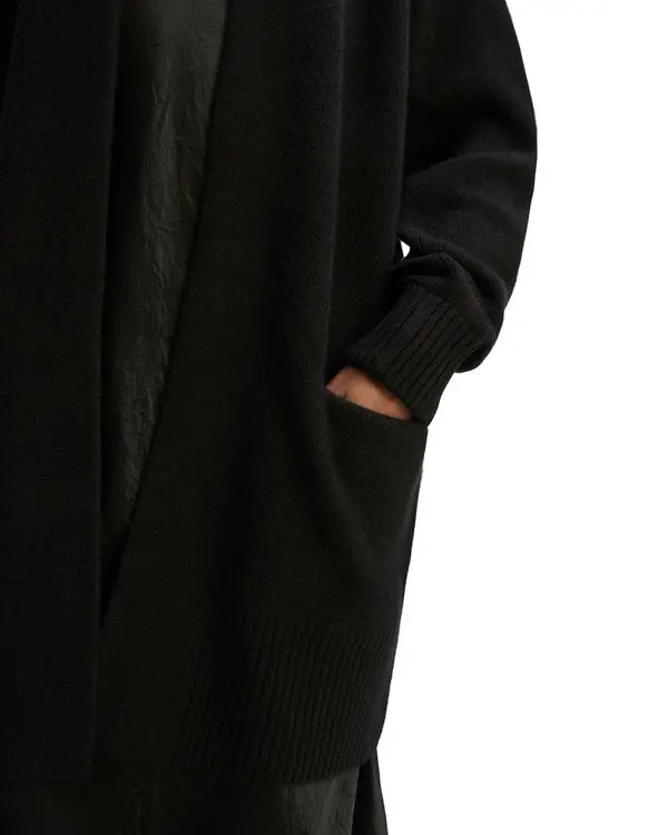 Vince Cashmere Open Front Cardigan Sweater - Black