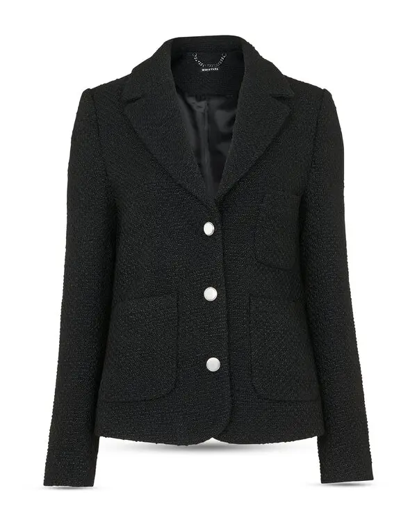 Whistles Textured Notched Lapel Blazer