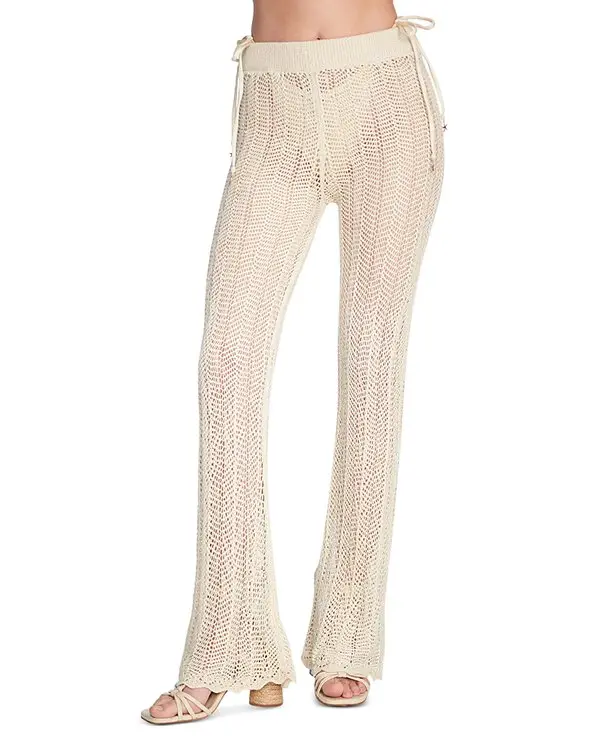 CAPITTANA Raffa Scalloped Cover Up Pants - Ivory