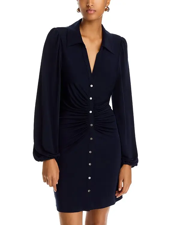 Cinq À Sept Augusta Shirt Dress - Navy