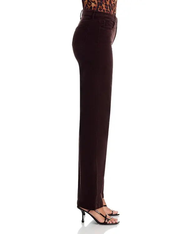 L'Agence Stevie Velvet High Rise Straight Jeans