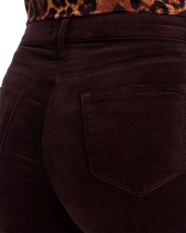 L'Agence Stevie Velvet High Rise Straight Jeans