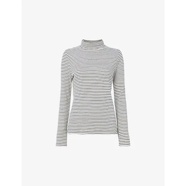 Whistles Stripe-pattern High-neck Jumper