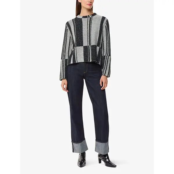 Whistles Block Stripe Wool-blend Jumper