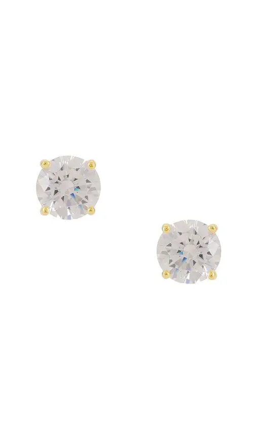 BY ADINA EDEN Juliette Stud Earrings - Gold