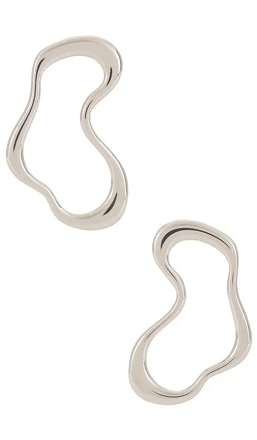 8 Other Reasons Wavy Earrings - Silver