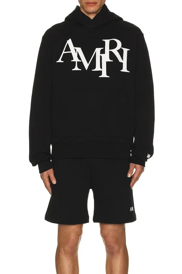 Amiri Staggered Logo Hoodie