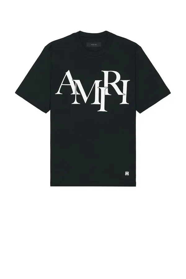 Amiri Staggered Logo Tee